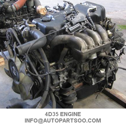 2nd Hand Fuso Mitsubishi 4D35 Engine Assy , Mitsubishi Diesel Engine Parts