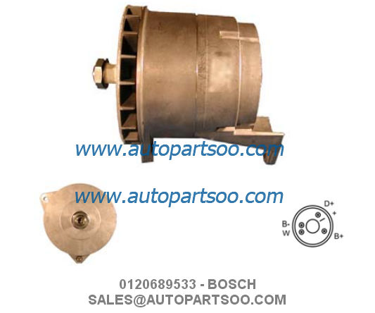 0120468124 0120468129 - BOSCH Alternator 24V 80A Alternador