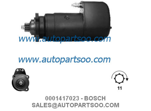 0001417025 - BOSCH Starter Motor 24V 6.6KW 11T MOTORES DE ARRANQUE