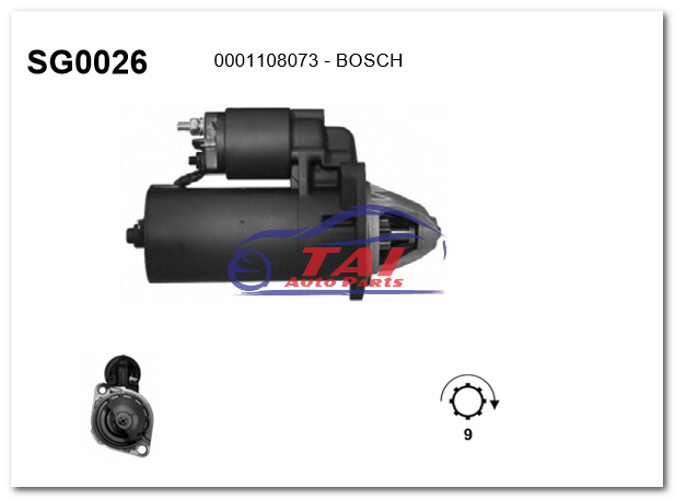 0001108073 - BOSCH, Auto Parts Starter Motor, 0001110134, 0001218145 ...