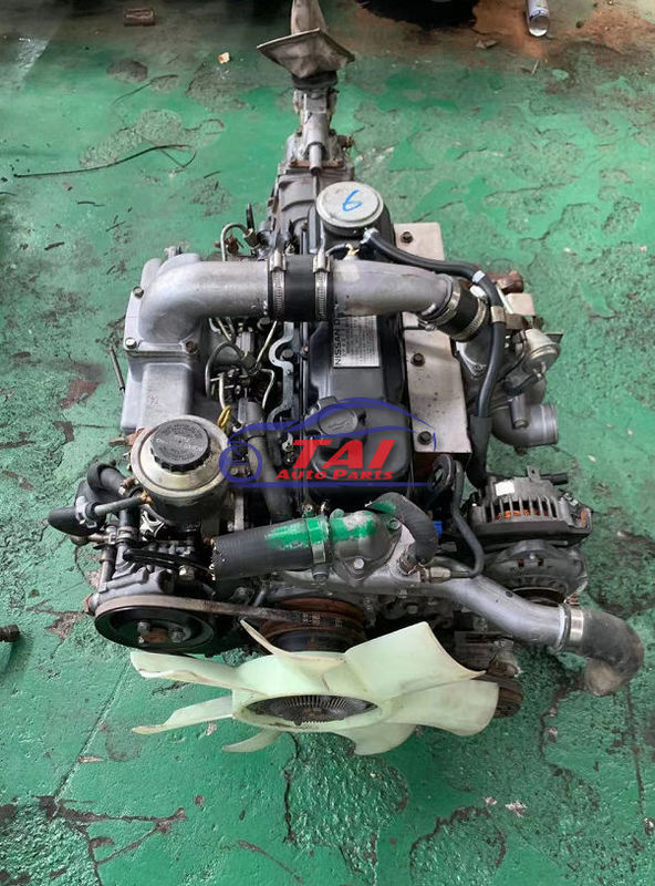 Japanese QD32 Turbo Nissan Engine Parts Diesel Engine With Gearbox For ...