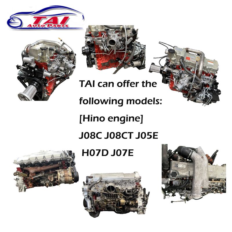 J05C J08C J08CT J08E J08ET Used Japanese Engines Turbo Engine For Hino ...