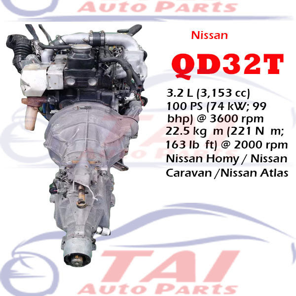 Nissan QD32 QD32T 3.2L Used Diesel Engine 4 Cylinder For Nissan Cabstar ...