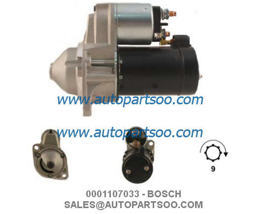 0001110012 - BOSCH Starter Motor 12V 1.7KW 9,10T MOTORES DE ARRANQUE