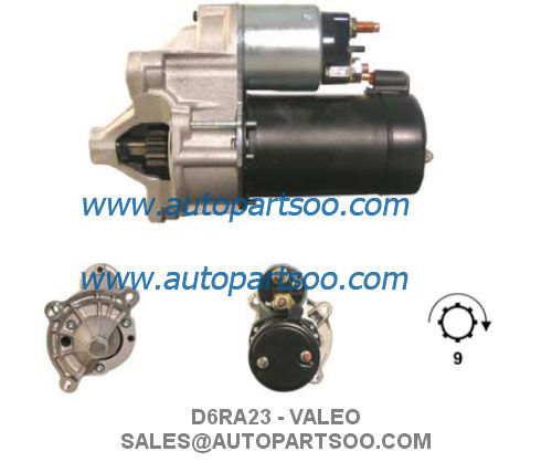 D6RA18 D6RA23 - VALEO Starter Motor 12V 11.KW 9T MOTORES DE ARRANQUE