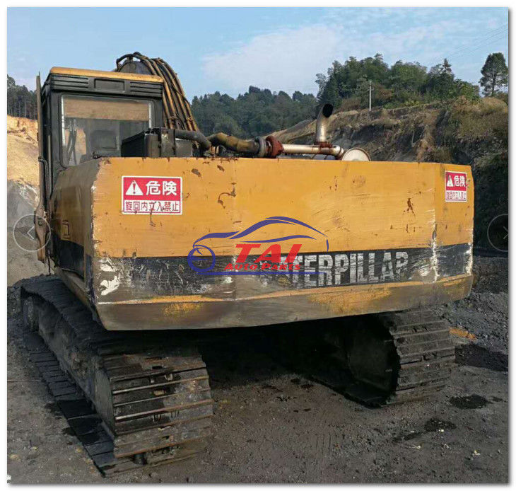 Construction CAT E120B Excavator Original Used Excavator Yellow Color