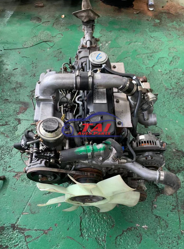 Japanese QD32 Turbo Nissan Engine Parts Diesel Engine With Gearbox For ...