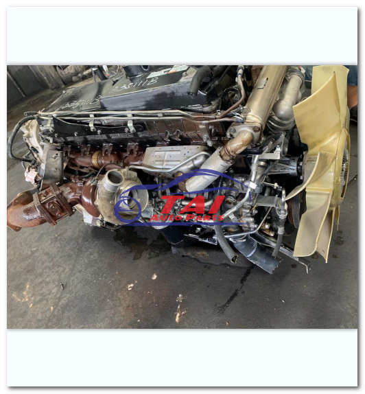 Nissan UD GE13 GEQ13 Turbo Engine Assembly 4 Cylinder With Gearbox