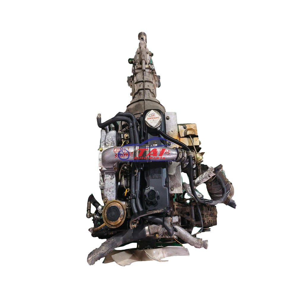 Japanese QD32 Turbo Nissan Engine Parts Diesel Engine With Gearbox For ...