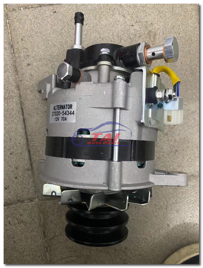 27020-54344 Toyota Engine Spare Parts 12V 70A Alternator Assy For ...
