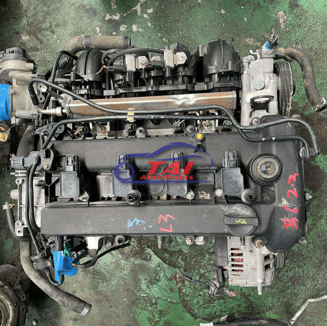 Genuine Used Diesel Engine JDM L3 2.3L Petrol Motor Engine With Gearbox ...